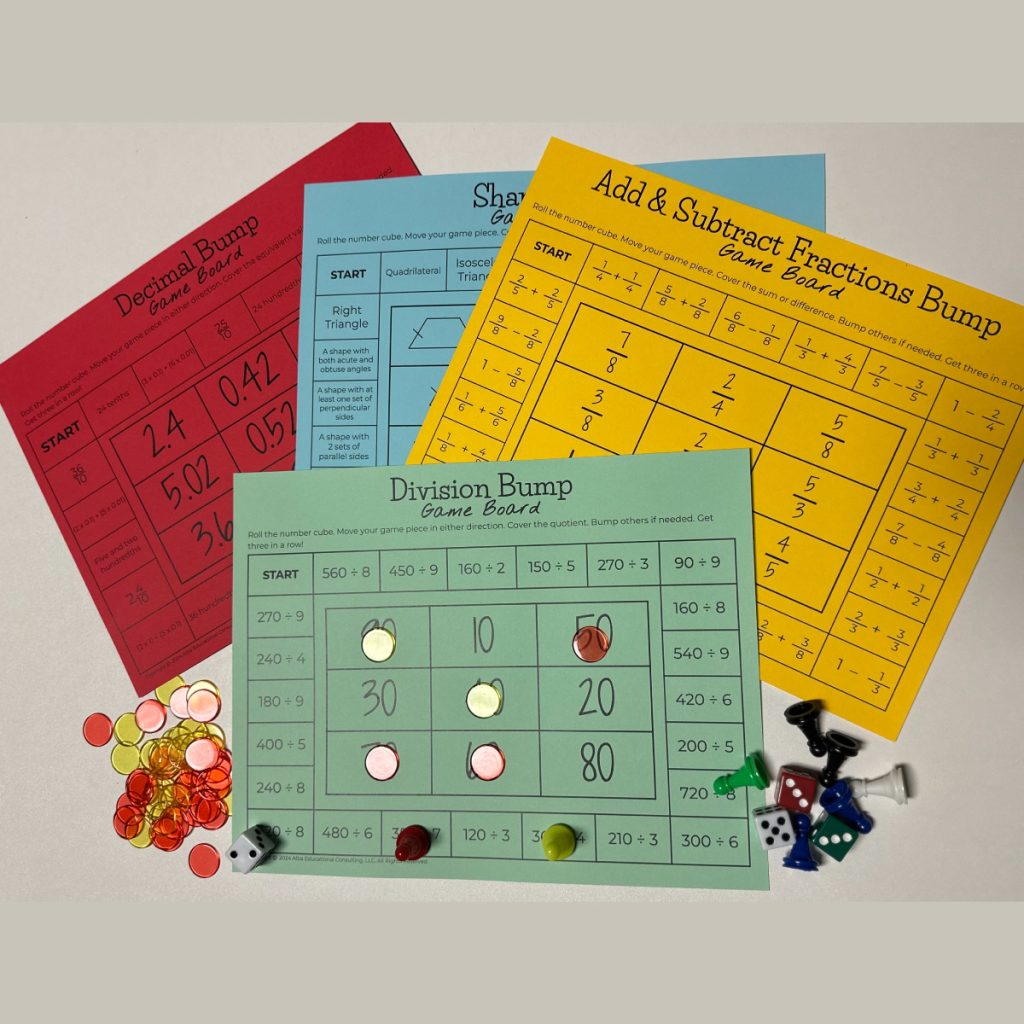 4th Grade Bump Games Bundle | The Math Consultants